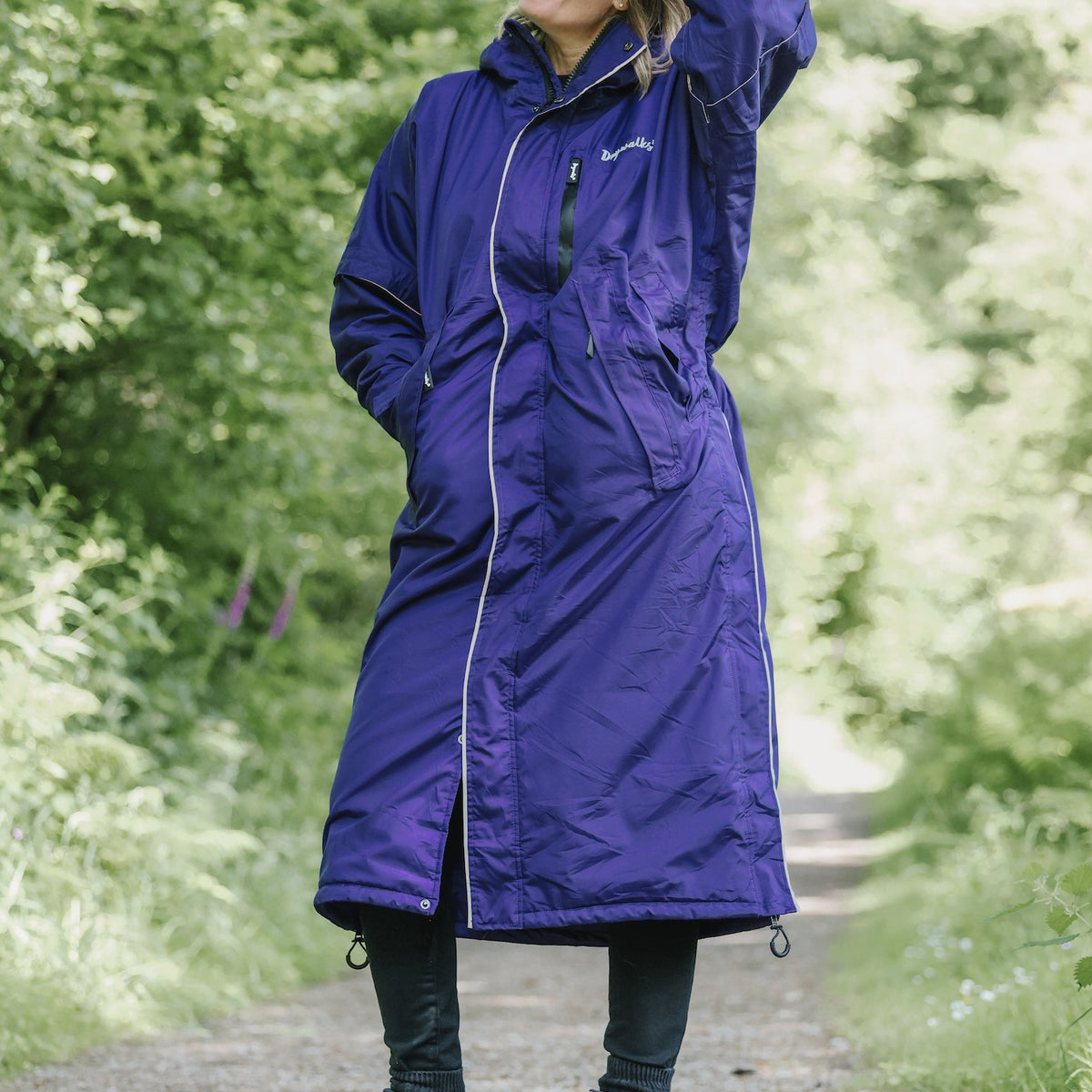 Drywalks | Waterproof Breathable Lightweight Dog Walking Coat | Purple
