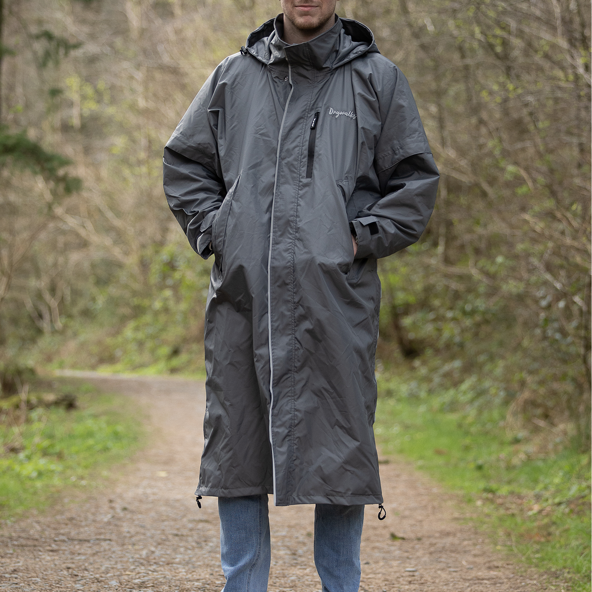 Drywalks | 100% Waterproof Dog Walking Coat | Grey